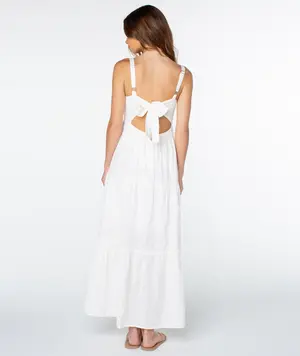 Roxy Clearwater Maxi Dress - Cloud Dancer Solid