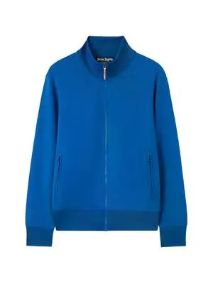 Palm Angels Logo Curved Sweater - Blue
