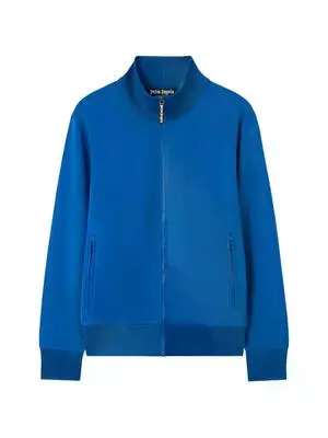 Palm Angels Logo Curved Sweater Blue