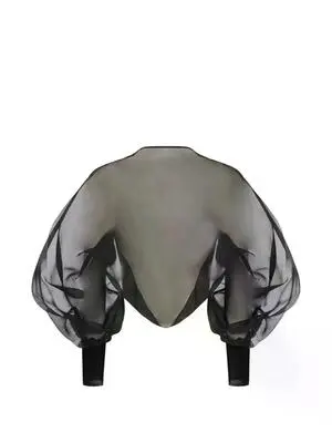 GENNY Silk Cropped Blouse