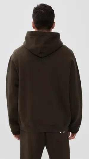 MALBON Fleece Hoodie - Brown