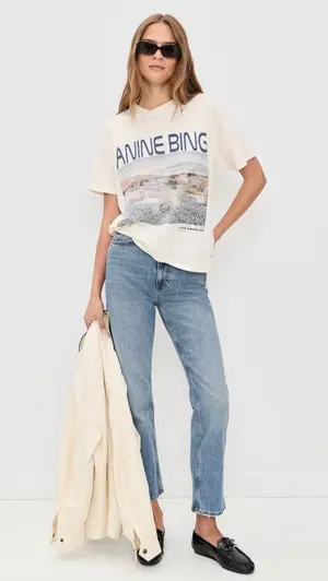 ANINE BING Jane Jeans - Cascade Blue