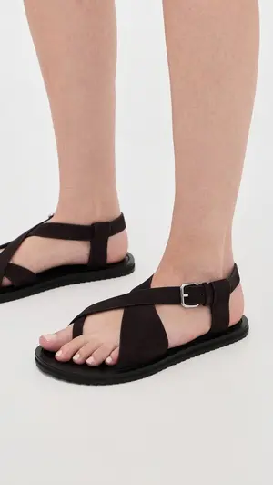 A.emery Ora Sandals - Blackberry Suede