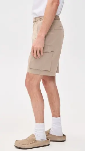Paul Smith Belted Cargo Shorts - Tan