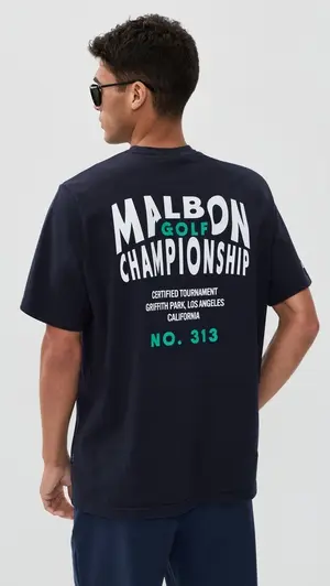 MALBON Bermuda Championship Tee - Midnight