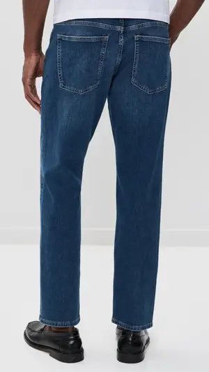 Warp + Weft Ord Straight Knit Jeans - Forget Me Not