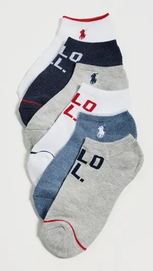 Polo Ralph Lauren Low Cut Socks 6 Pack