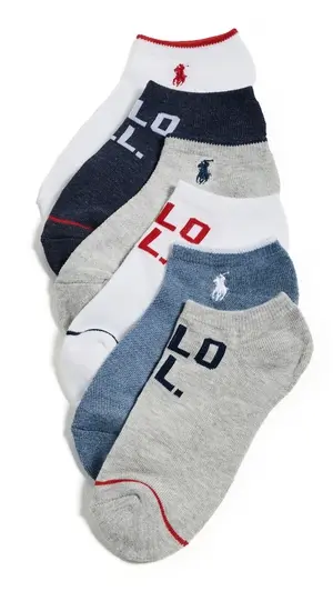 Polo Ralph Lauren Low Cut Socks 6 Pack