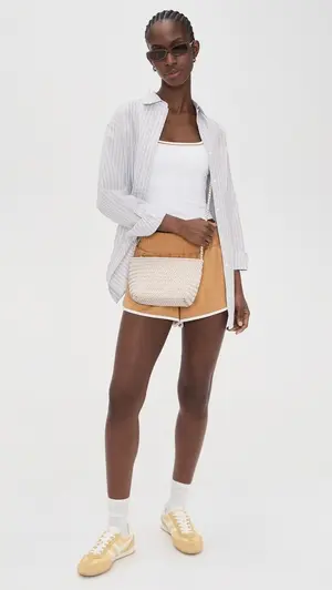 Varley Barney Piped Tank - White/apple Cinnamon