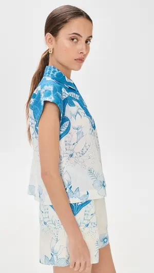 CLEOBELLA Simone Tropical Print Blouse