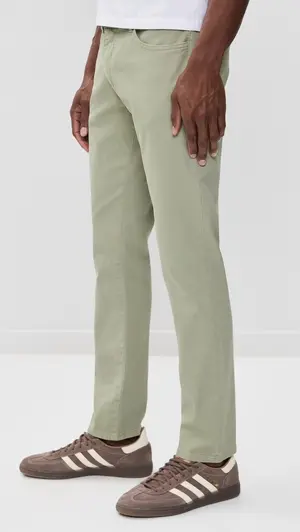 Warp + Weft Slim Twill Pants - Fossil