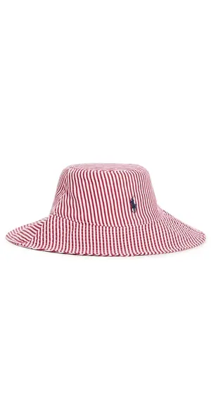Polo Ralph Lauren Linen Sunhat - Red/white