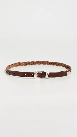 Our Legacy Braided Leather Belt - Cognac Leather