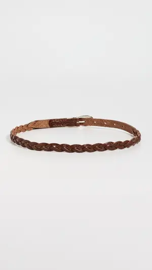 Our Legacy Braided Leather Belt - Cognac Leather