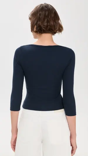 PERFECTWHITETEE Harlow Viscose Ribbed Tee