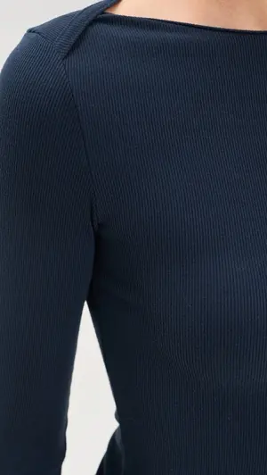 PERFECTWHITETEE Harlow Viscose Ribbed Tee