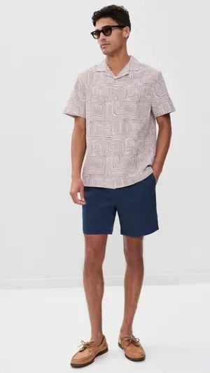 FAIR HARBOR Horizon Pull-on Shorts - Navy