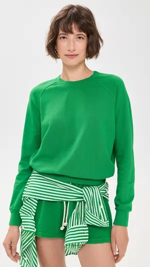 PERFECTWHITETEE French Terry Crewneck Sweatshirt - Grass