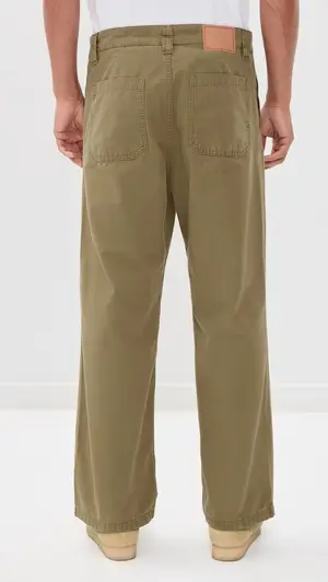 JEANERICA Genua Plie Straight Loose Leg Chino Trousers
