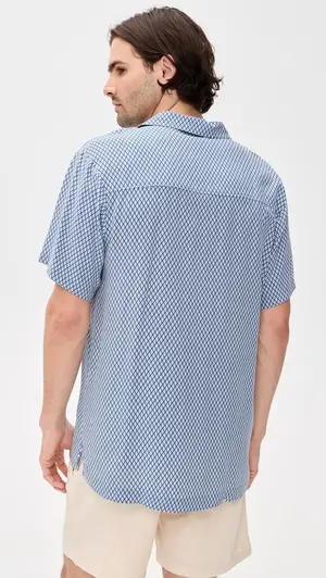 BOSS Beach Shirt - Open Blue