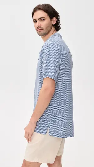 BOSS Beach Shirt - Open Blue