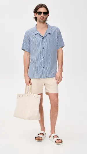 BOSS Beach Shirt - Open Blue