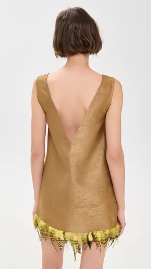Chan Luu Exaggerated Dupion Tank