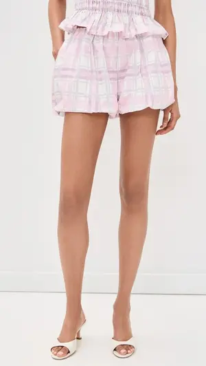 MADISON THE LABEL Alysse Bubble Hem Shorts