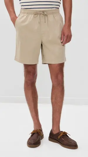 FAIR HARBOR Horizon Pull-on Shorts - Sand