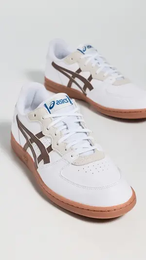 Asics Skyhand Og Leather Sneakers - White/mahogany