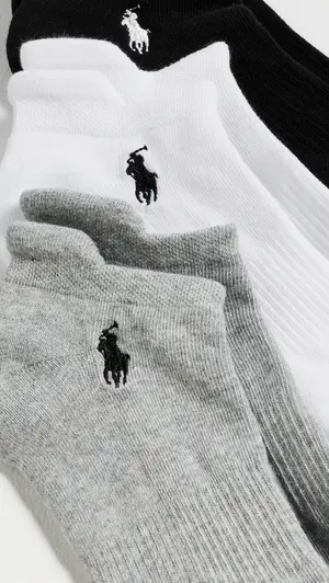 Polo Ralph Lauren Low Cut Half Cushion Socks 6-pack
