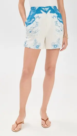 CLEOBELLA Sebastian Tropical Print Shorts