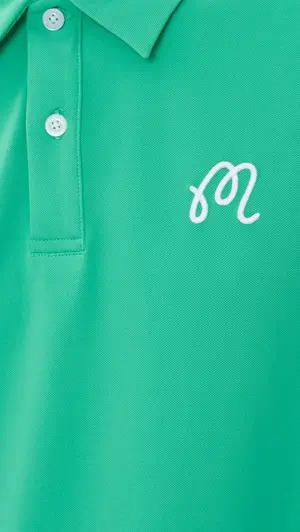 MALBON Fairway Polo - Marina Green