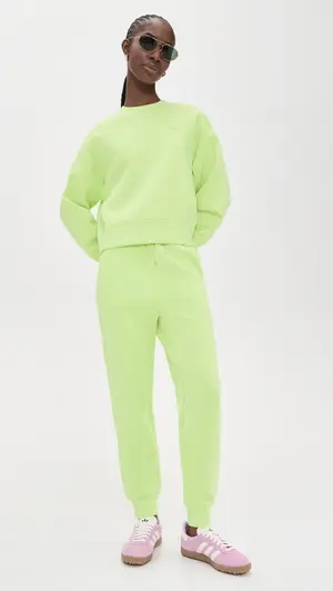 Lacoste Cotton Jersey Sweatpants - Lime Green