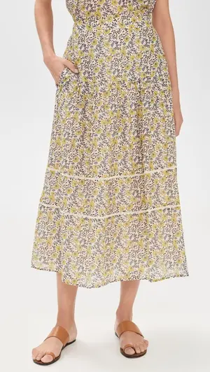 Xirena Agatha Floral Print Skirt