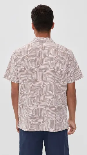 FAIR HARBOR Castaway Textured Camp Shirt