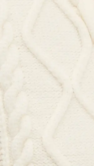 Varley Tatyana Cable Knit Vest - Egret