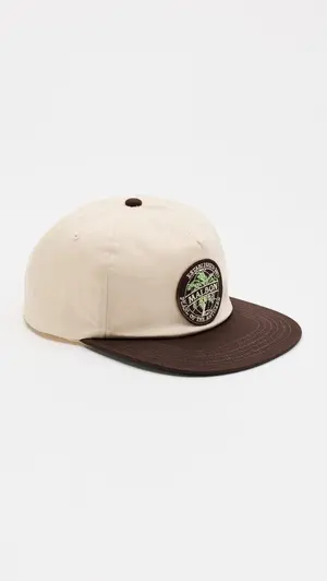 MALBON Palmera Snapback Cap - Cream