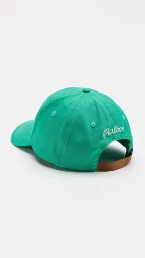 MALBON Metal Stamp Baseball Cap - Marine Green