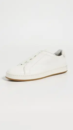 Allen Edmonds Banks Leather Slip-on Sneakers - White