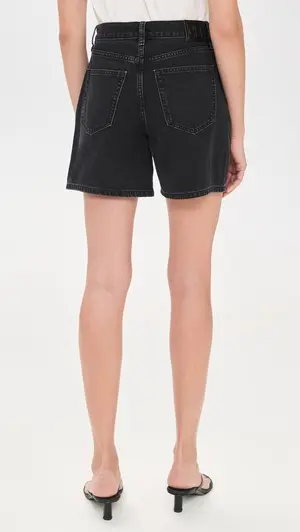 ANINE BING Delaney Denim Shorts - Vintage Black