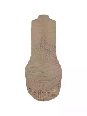 Magda Butrym Flower-detail Mini Dress - Neutrals