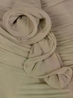 Magda Butrym Flower-detail Mini Dress - Neutrals