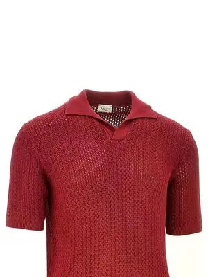 GALLIA Textured Polo