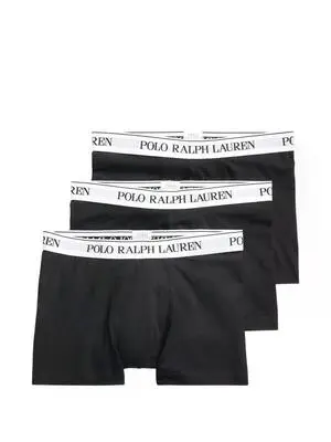 Polo Ralph Lauren Logo-waistband Boxers - Black
