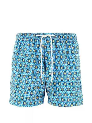 PENINSULA SWIMWEAR Patterned Swim Shorts - Blue