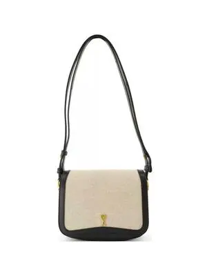 Ami Paris Paris Shoulder Bag - Neutrals