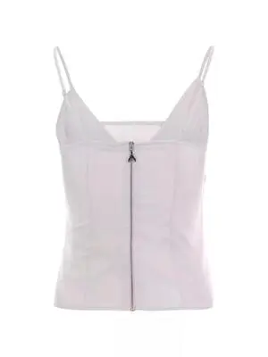 Patrizia Pepe Zip-up Top - Grey