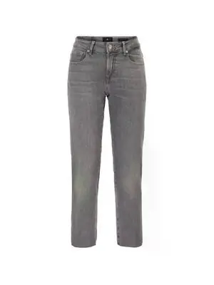 7 For All Mankind Calie Straight-leg Jeans - Grey