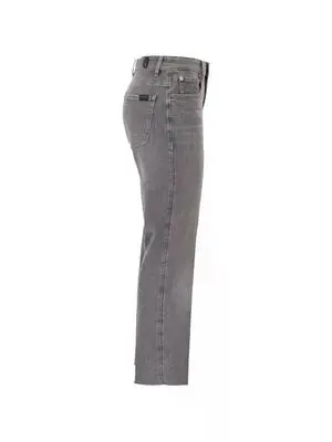 7 For All Mankind Calie Straight-leg Jeans - Grey